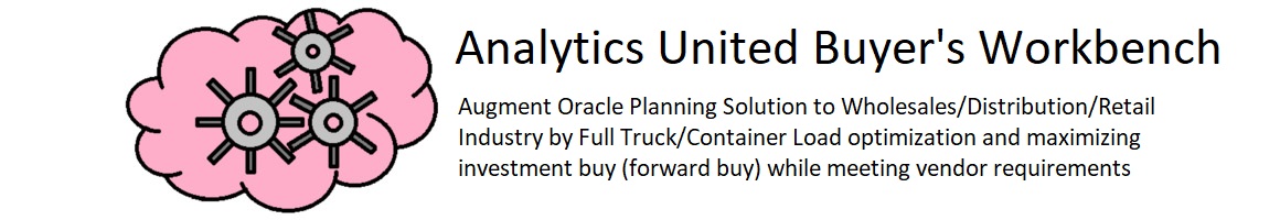 Analytics United Buyer's Workbench - Analytics United, LLC - Oracle ...